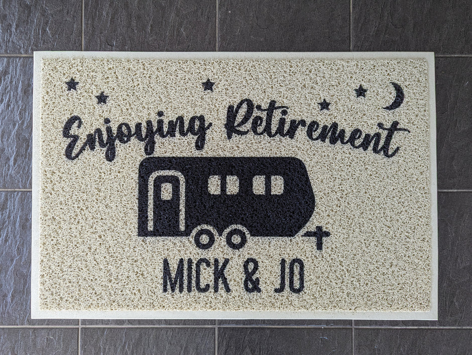 Caravan Door Mat - Shop Now – Personalised Doormats