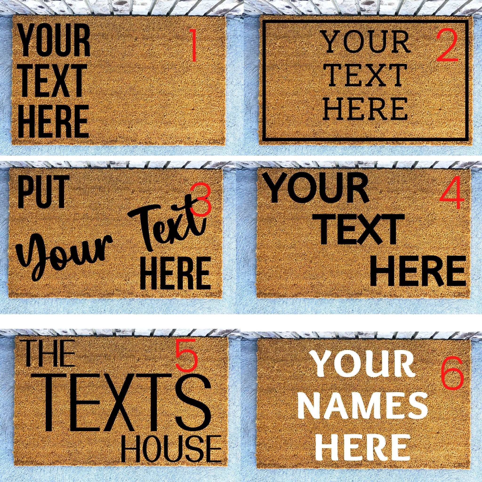 Your own text doormat | Personalised – Personalised Doormats