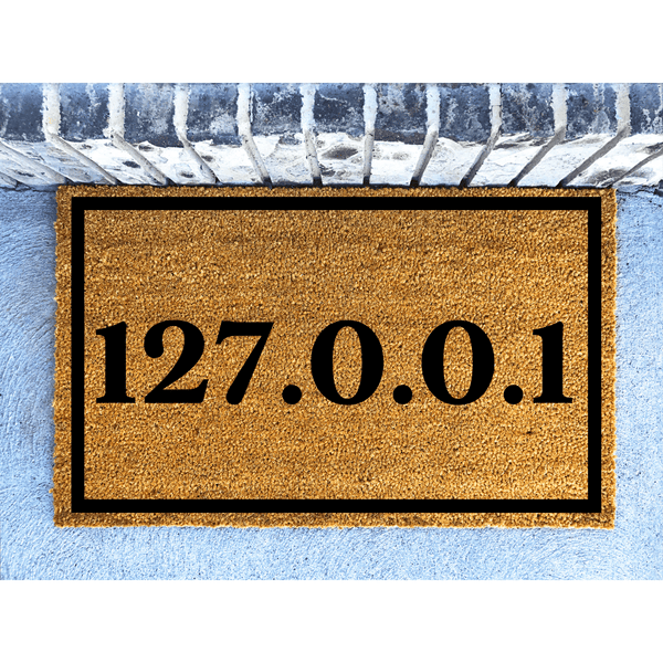 IP address local host doormat – Personalised Doormats