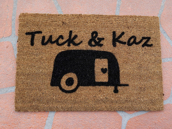 Caravan personalised Doormat – Personalised Doormats