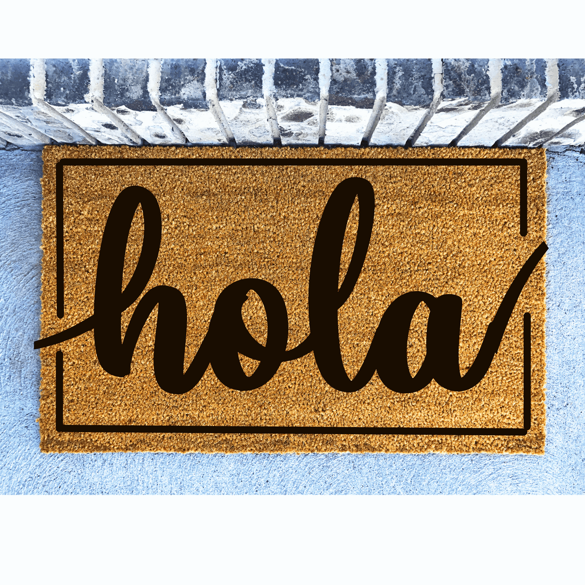 HOLA Doormat Script – Personalised Doormats