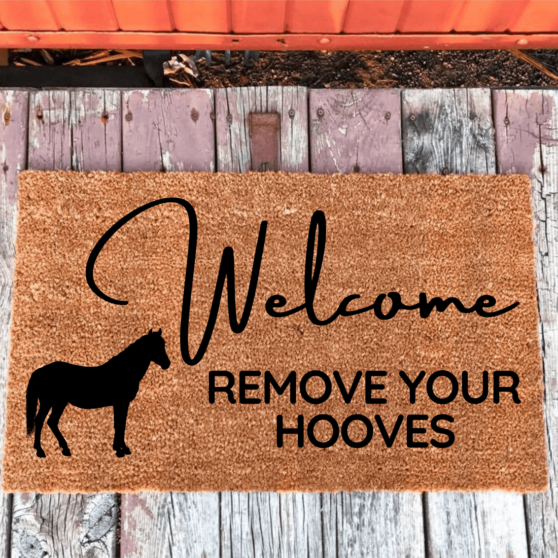 Welcome Horse Doormat – Personalised Doormats