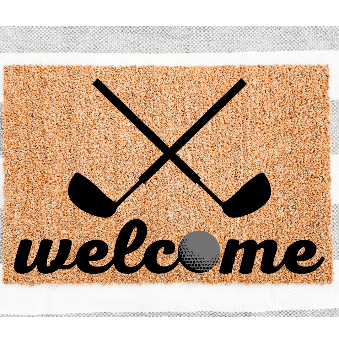 Welcome Golf Doormat – Personalised Doormats